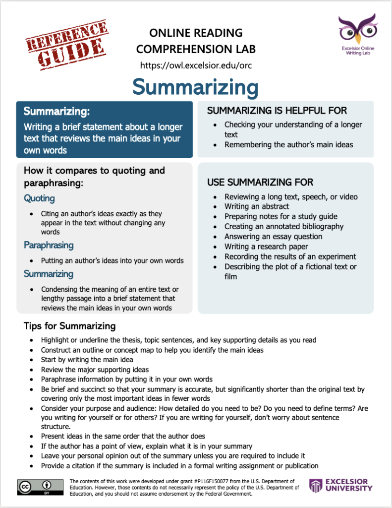 Handouts - Excelsior OWL