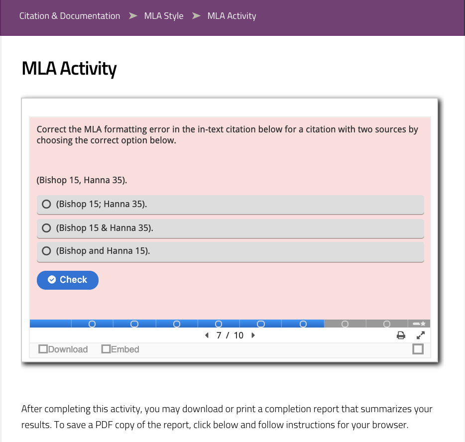 Intern s Corner Referencing And Citing Sources Part V MLA Style Intern s Corner Referencing And Citing Sources Part V MLA Style