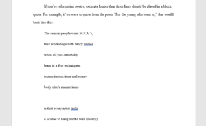 MLA Block Quotations - Excelsior OWL